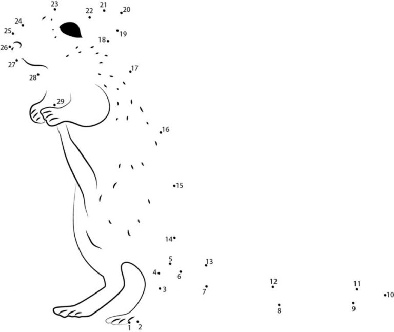 Connect the dots: Mouse, printable for kids & adults, free