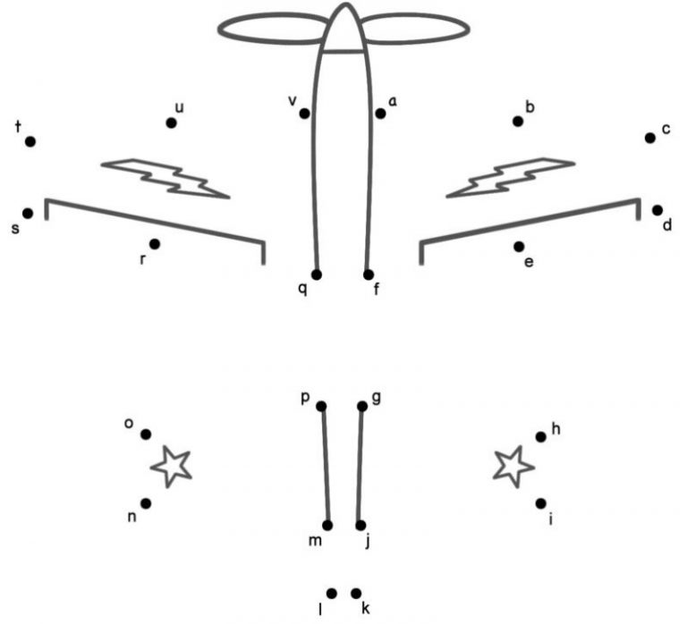 Connect the dots: Small letters, part 1, printable for kids & adults, free