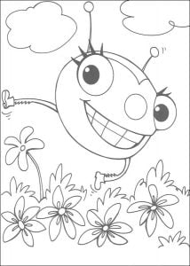 Coloring pages: Miss Spider, printable for kids & adults, free
