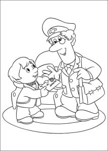 Coloring pages: Postman Pat, printable for kids & adults, free