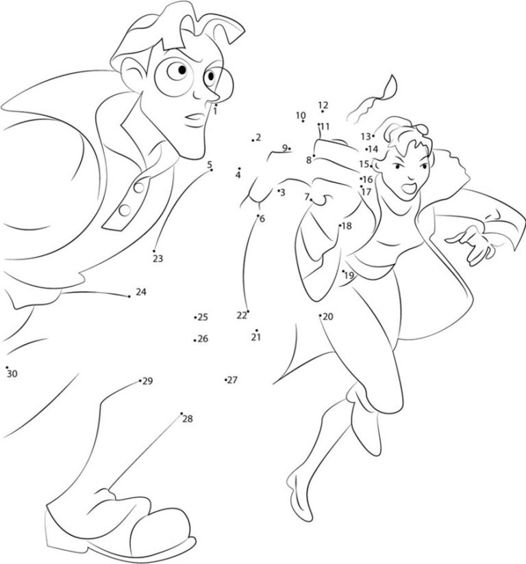 Connect the dots: Atlantis: The Lost Empire, printable for kids ...