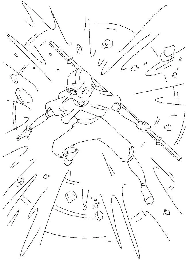 Disegni da colorare: Avatar - La leggenda di Aang stampabile, gratuito ...