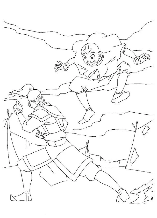 Disegni da colorare: Avatar - La leggenda di Aang stampabile, gratuito ...