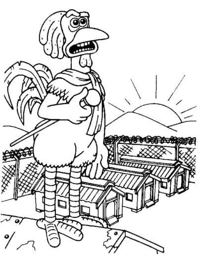 Coloring pages: Chicken Run, printable for kids & adults, free