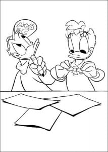 Disegni da colorare: Paperina stampabile, gratuito, per bambini e adulti