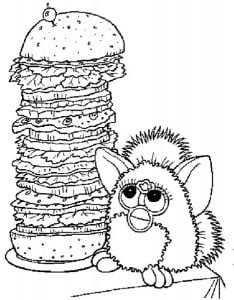 Coloring pages: Furby, printable for kids & adults, free
