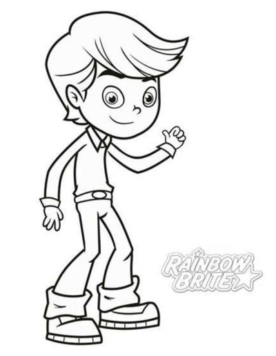 Coloring pages: Rainbow Brite, printable for kids & adults, free