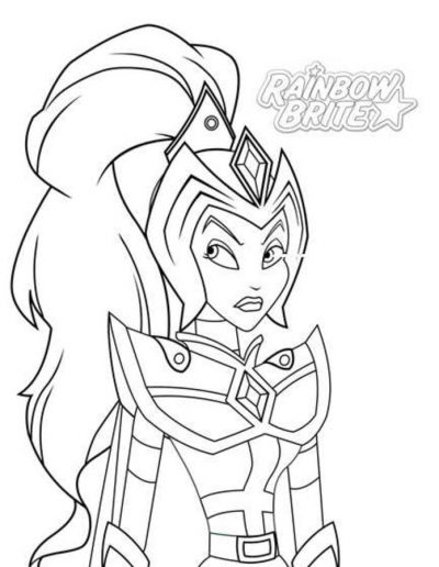 Coloring pages: Rainbow Brite, printable for kids & adults, free