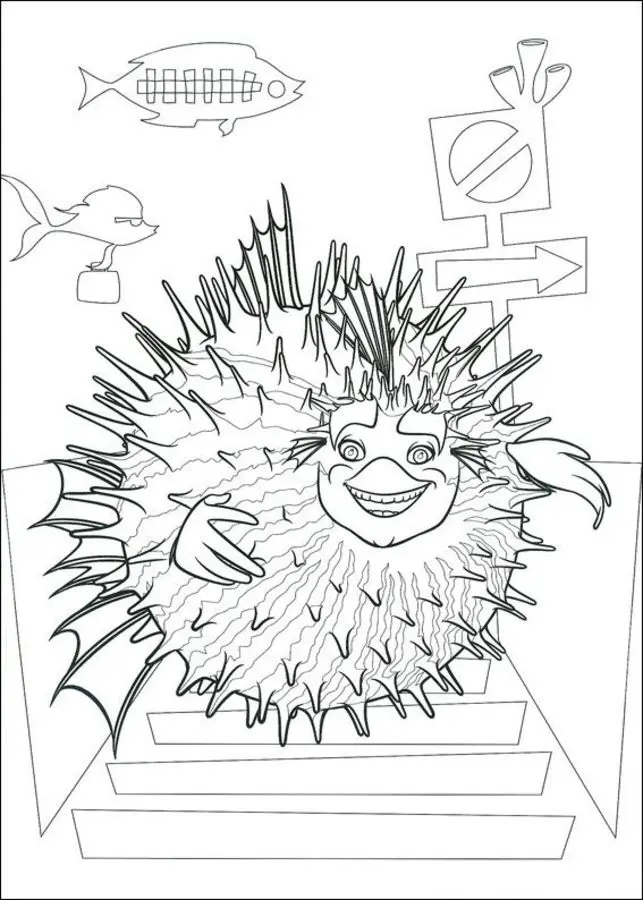 Coloring pages: Shark Tale, printable for kids & adults, free