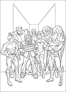 Coloring pages: X-men, printable for kids & adults, free