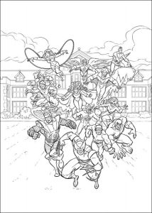Coloring pages: X-men, printable for kids & adults, free