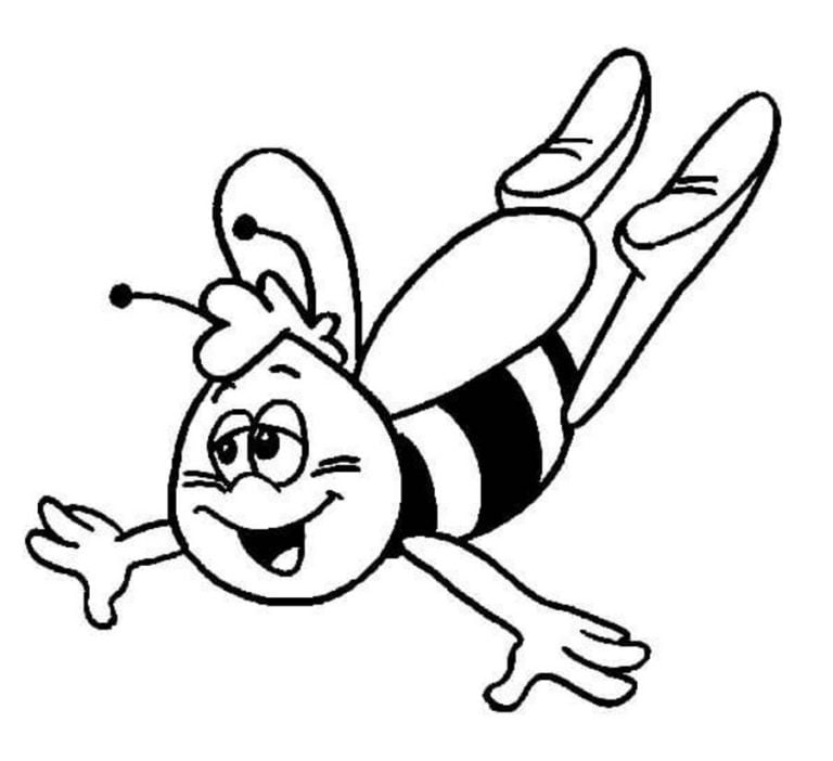 Coloring pages: Bees, printable for kids & adults, free