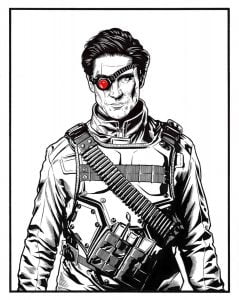 Coloring pages: Deadshot, printable for kids & adults, free
