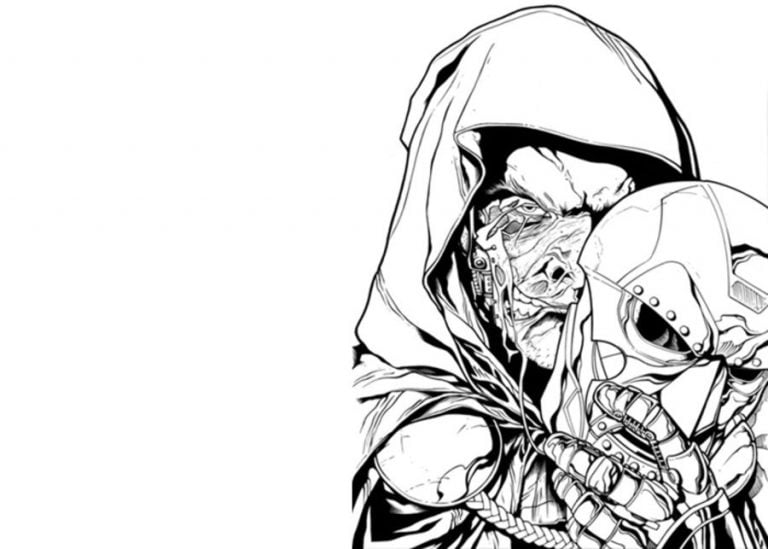 Coloring pages: Doctor Doom, printable for kids & adults, free