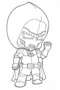 Coloring pages: Doctor Doom, printable for kids & adults, free