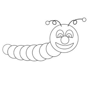 Coloring pages: Earthworms, printable for kids & adults, free
