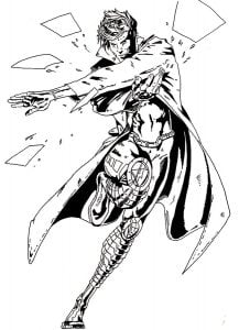 Coloring pages: Gambit, printable for kids & adults, free