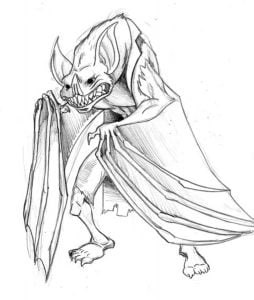 Coloring pages: Man-Bat, printable for kids & adults, free