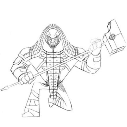 Coloring pages: Ronan the Accuser, printable for kids & adults, free