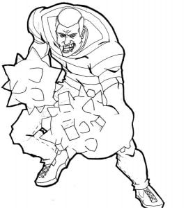 Coloring pages: Sandman, printable for kids & adults, free