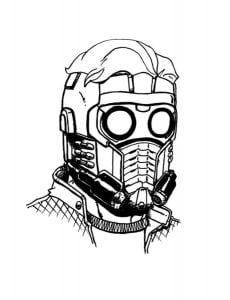Coloring pages: Star-Lord, printable for kids & adults, free
