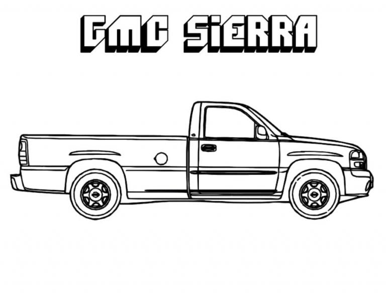 Coloring pages: GMC, printable for kids & adults, free
