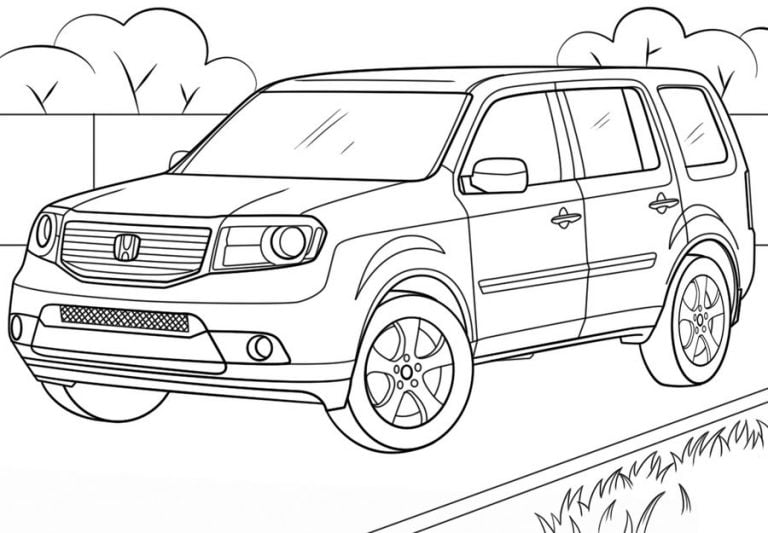 Coloring pages: Honda, printable for kids & adults, free