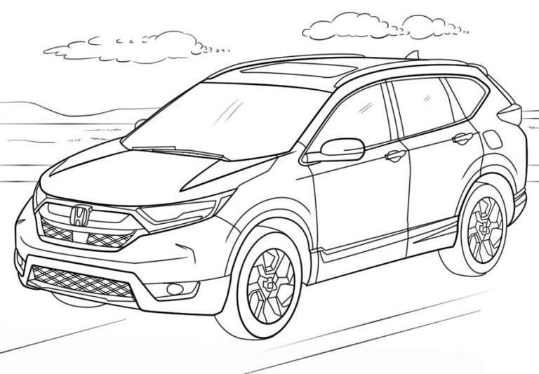 Coloring pages: Honda, printable for kids & adults, free