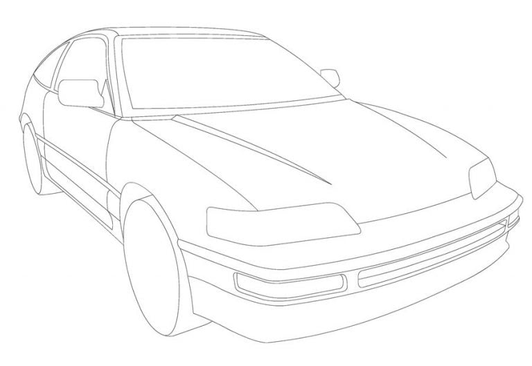 Coloring pages: Honda, printable for kids & adults, free