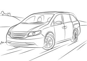 Coloring pages: Honda, printable for kids & adults, free