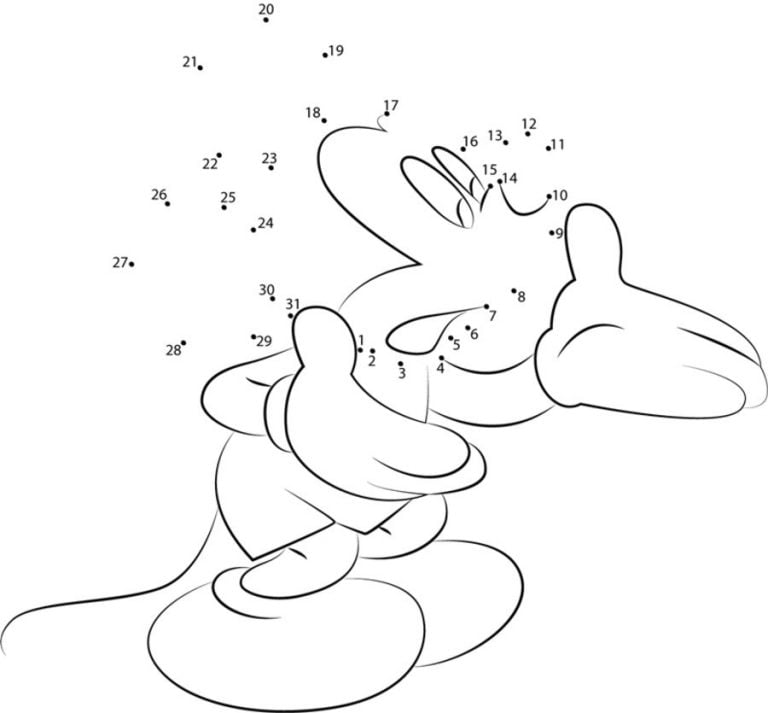 Relier les points: Mickey Mouse imprimable, gratuit, pour les enfants ...