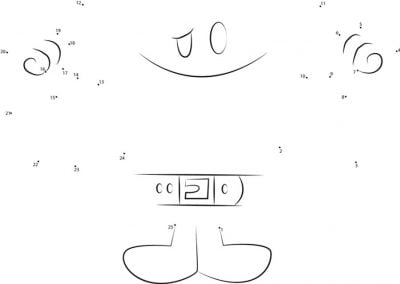 Connect the dots: Mr. Men, printable for kids & adults, free