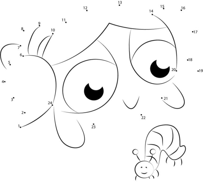 Connect the dots: Powerpuff Girls, printable for kids & adults, free