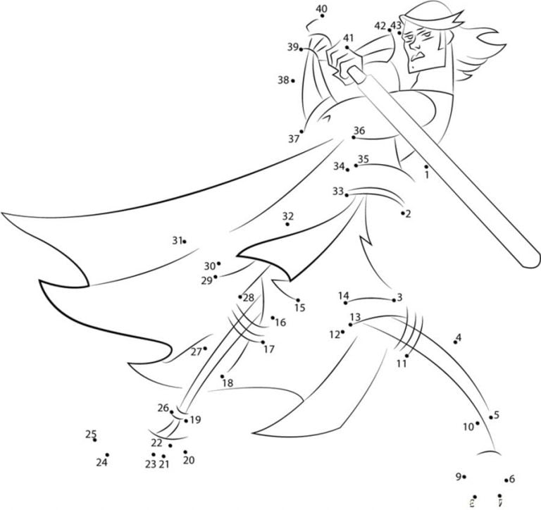 Connect the dots: Star Wars, printable for kids & adults, free