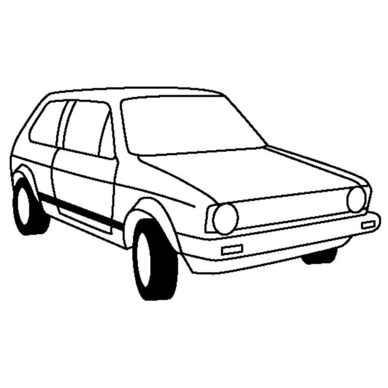 Coloring pages: Volkswagen, printable for kids & adults, free