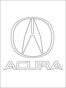 Disegni da colorare: Logo - Acura stampabile, gratuito, per bambini e ...