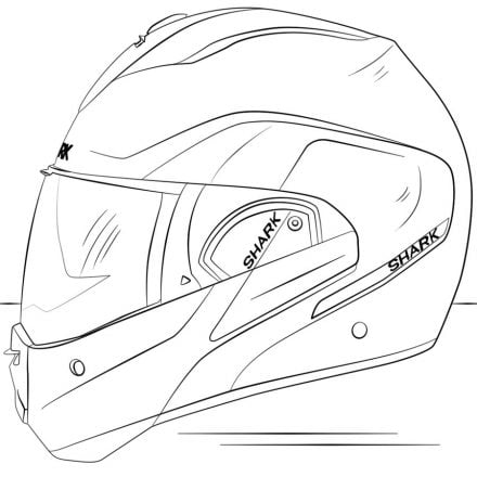 Ausmalbilder: Motorradhelm zum ausdrucken, kostenlos, für Kinder und ...