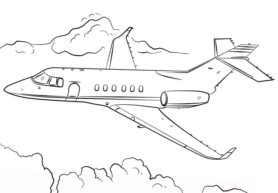Coloring pages: Jets, printable for kids & adults, free