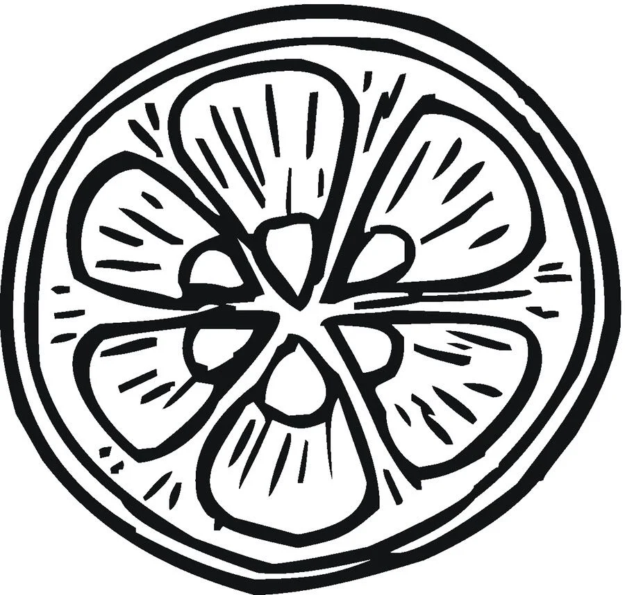 Coloring pages: Lemon, printable for kids & adults, free to download