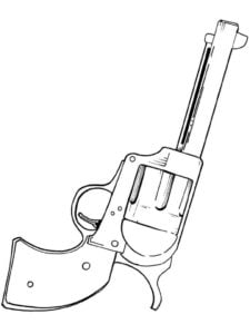 Coloring pages: Revolver, printable for kids & adults, free to download