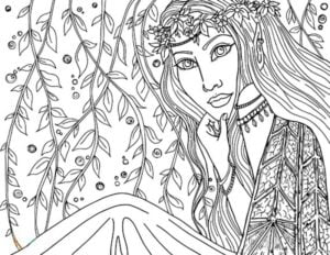 Coloring pages for adults: Coloring pages for adults: Faces, printable ...