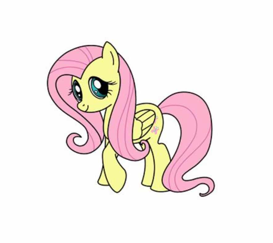 How to draw: Fluttershy - easy step by step tutorial for kids