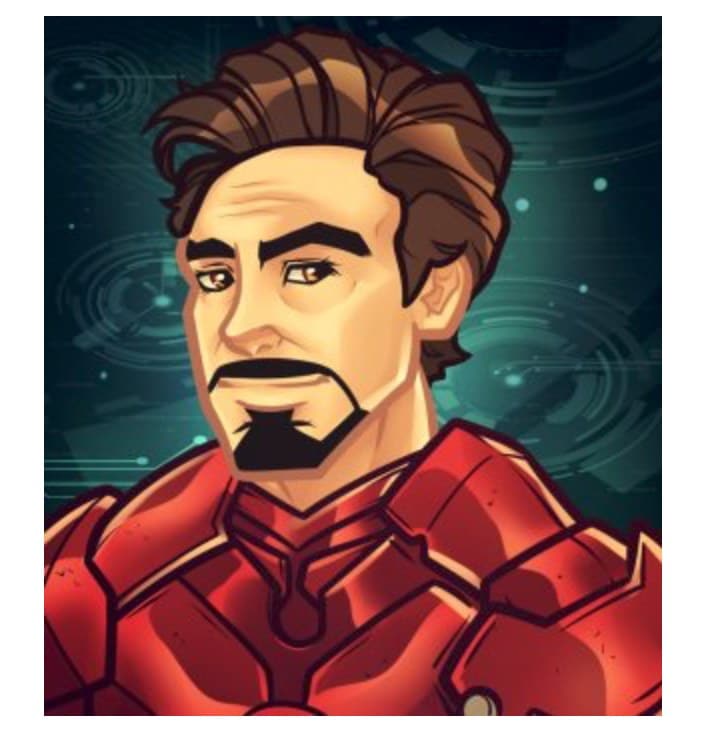 How to draw: Tony Stark - easy step by step tutorial for kids