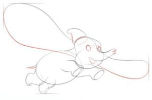 How to draw: Dumbo - easy step by step tutorial for kids