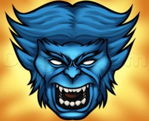 How to draw: Beast - easy step by step tutorial for kids