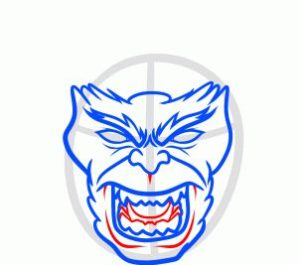 How to draw: Beast - easy step by step tutorial for kids