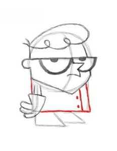 How to draw: Dexter - easy step by step tutorial for kids