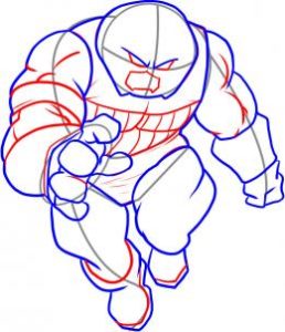 How to draw: Juggernaut - easy step by step tutorial for kids