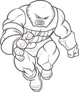 How to draw: Juggernaut - easy step by step tutorial for kids