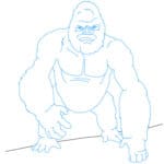 How to draw: How to draw: King Kong - easy step by step tutorials for kids
